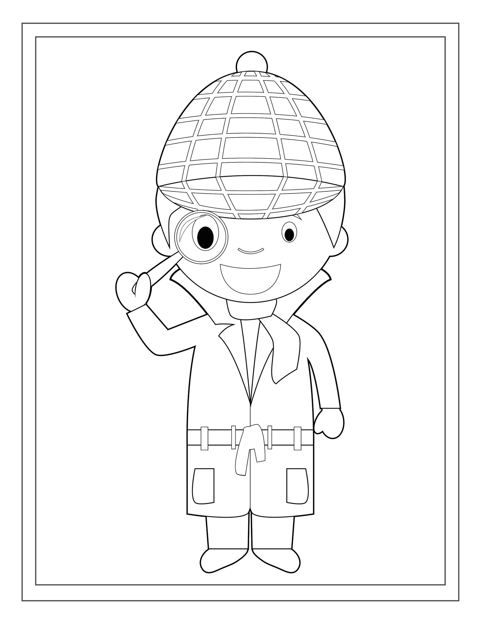 Professions Educational Coloring Book for Kids 80 (Instant Download) - Etsy