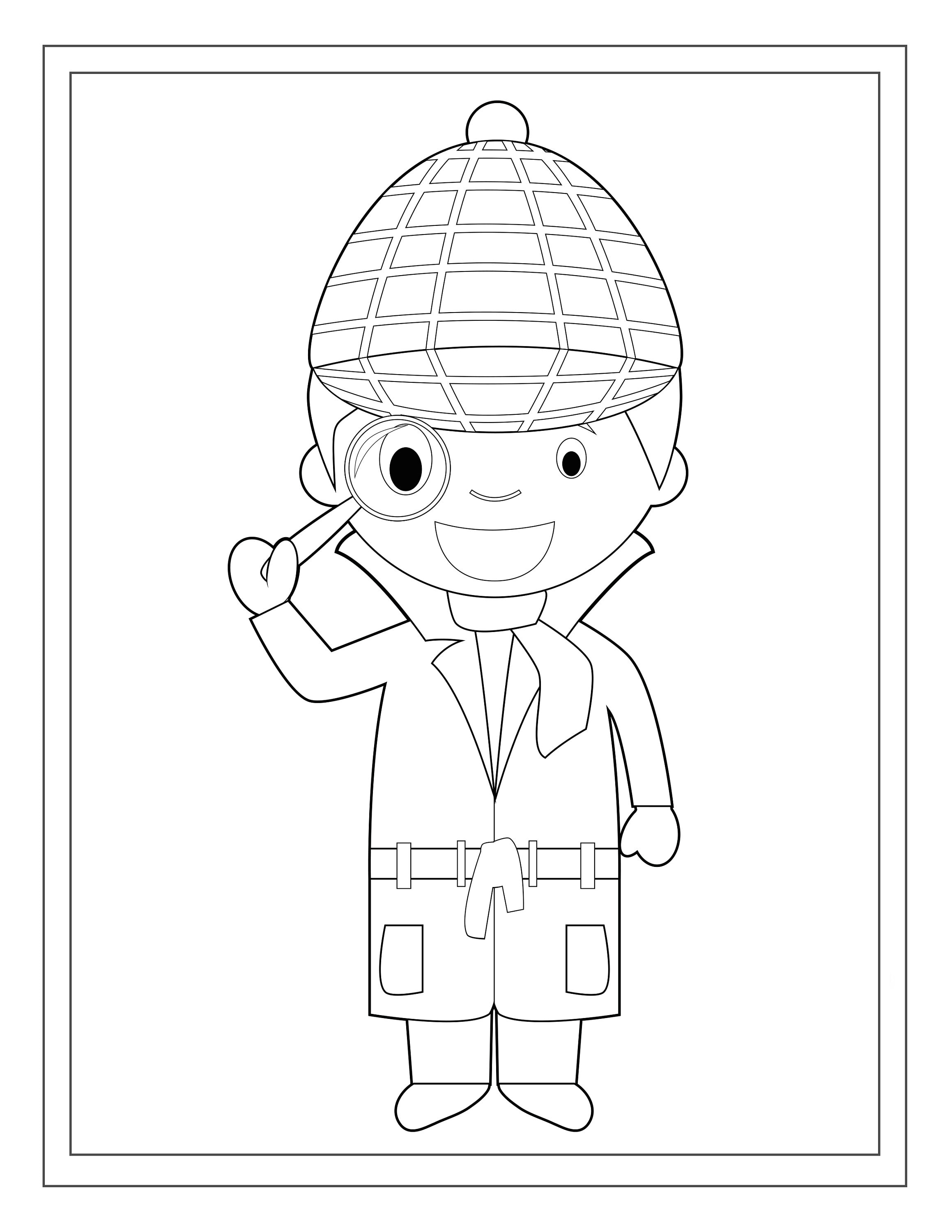 Professions educational coloring book for kids 80 pages - Etsy España