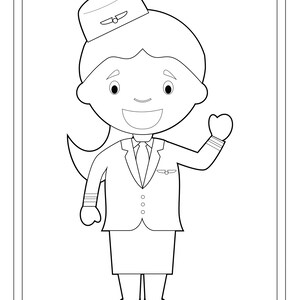 Professions Educational Coloring Book for Kids 80 Pages - Etsy Canada