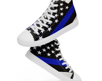 Thin Blue Line Shoes for Men - Etsy