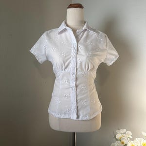 Fitted Blouse Sewing Pattern | Button up Blouse Sewing Pattern | Sizes ...