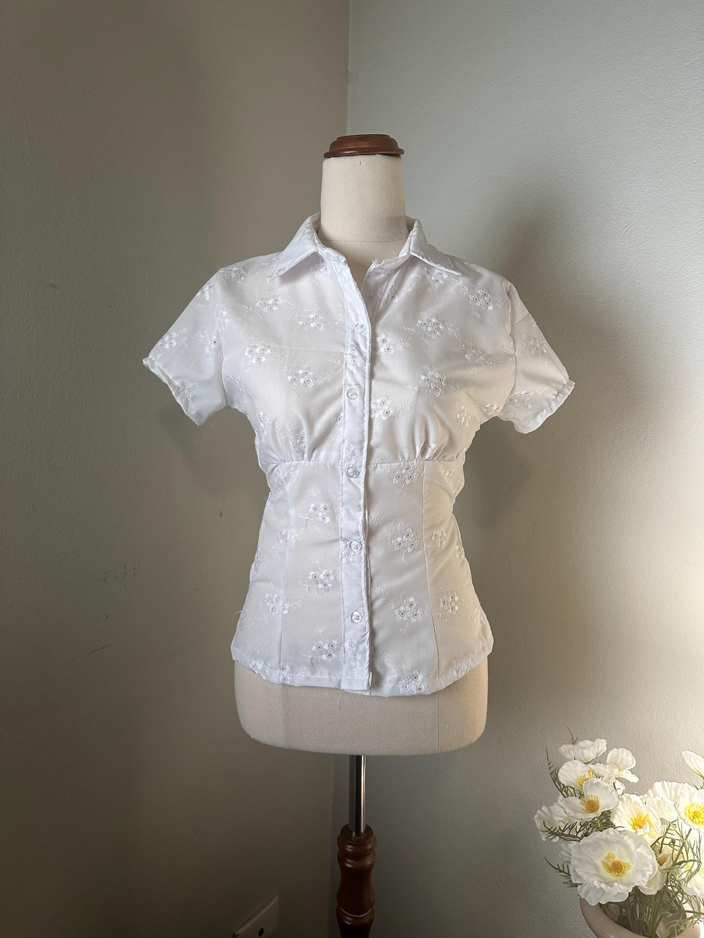 Taillierte Bluse Schnittmuster | Button Up Bluse Schnittmuster | Größen ...