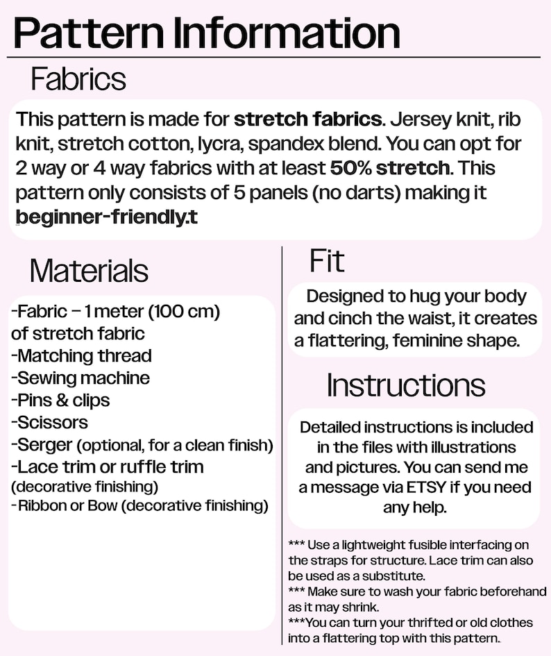Dolly Lace Top Sewing Pattern | Coquette Cami Top Sewing Pattern ...