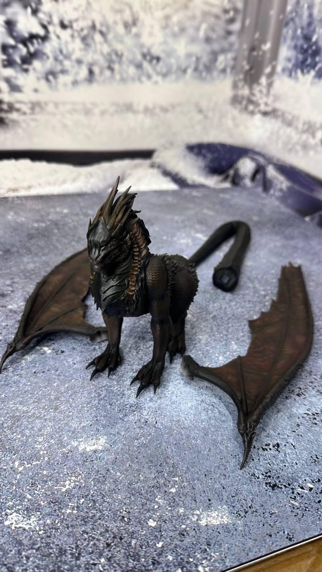 Damsel Dragon - Painted Figure - Fantasy Creature Figure - Resin Dragon ...