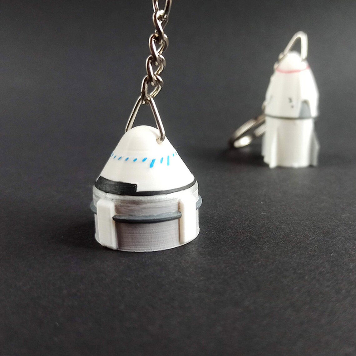 Spaceship Keychains Set of 5 Crew Dragon Shuttle Soyuz | Etsy