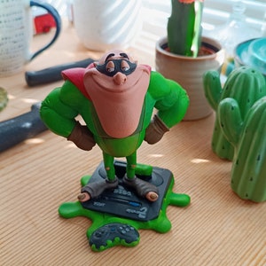 Boogerman Figure - SEGA - Video Game - SNES - Retro Game - Fan Art ...
