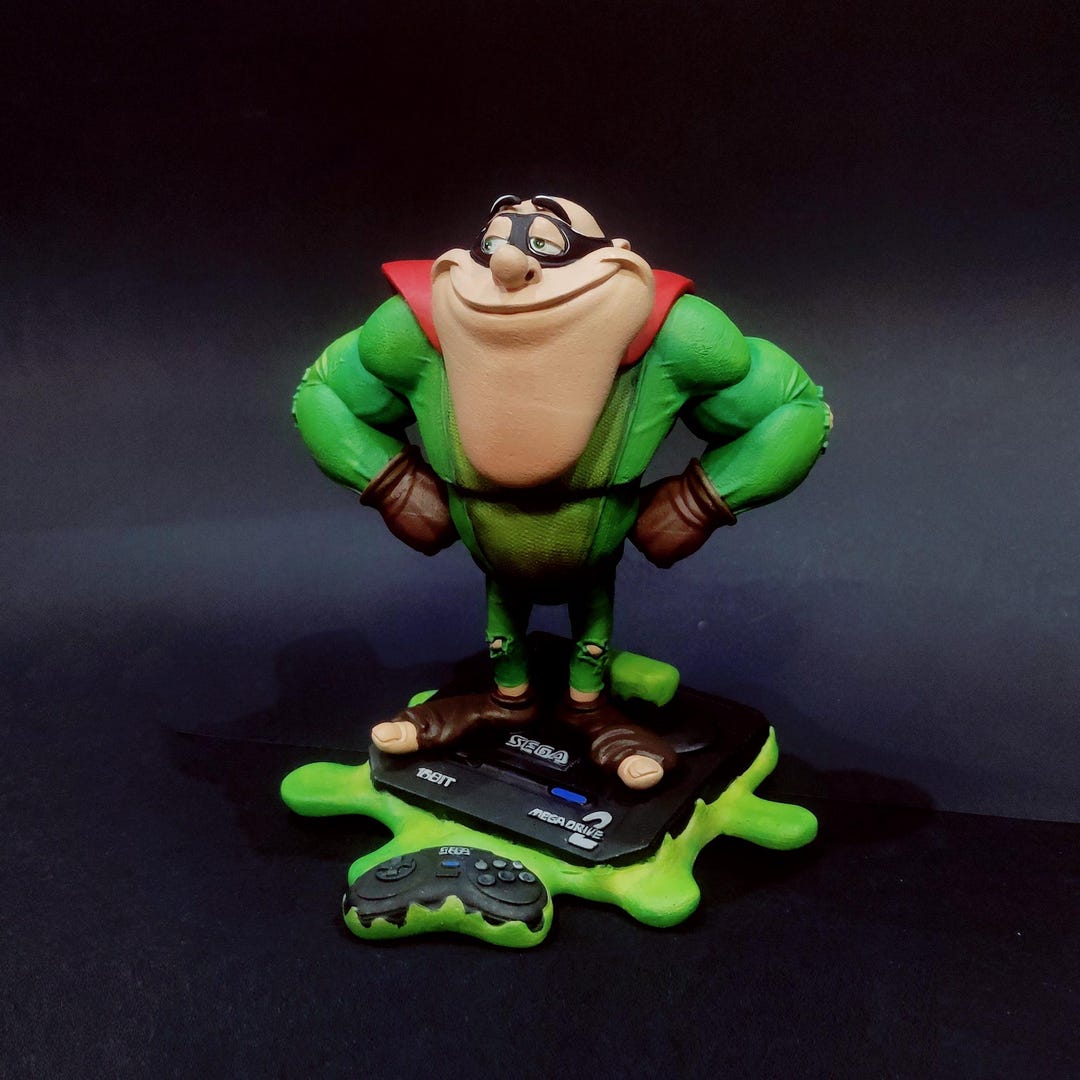 Boogerman Figure - SEGA - Video Game - SNES - Retro Game - Fan Art ...