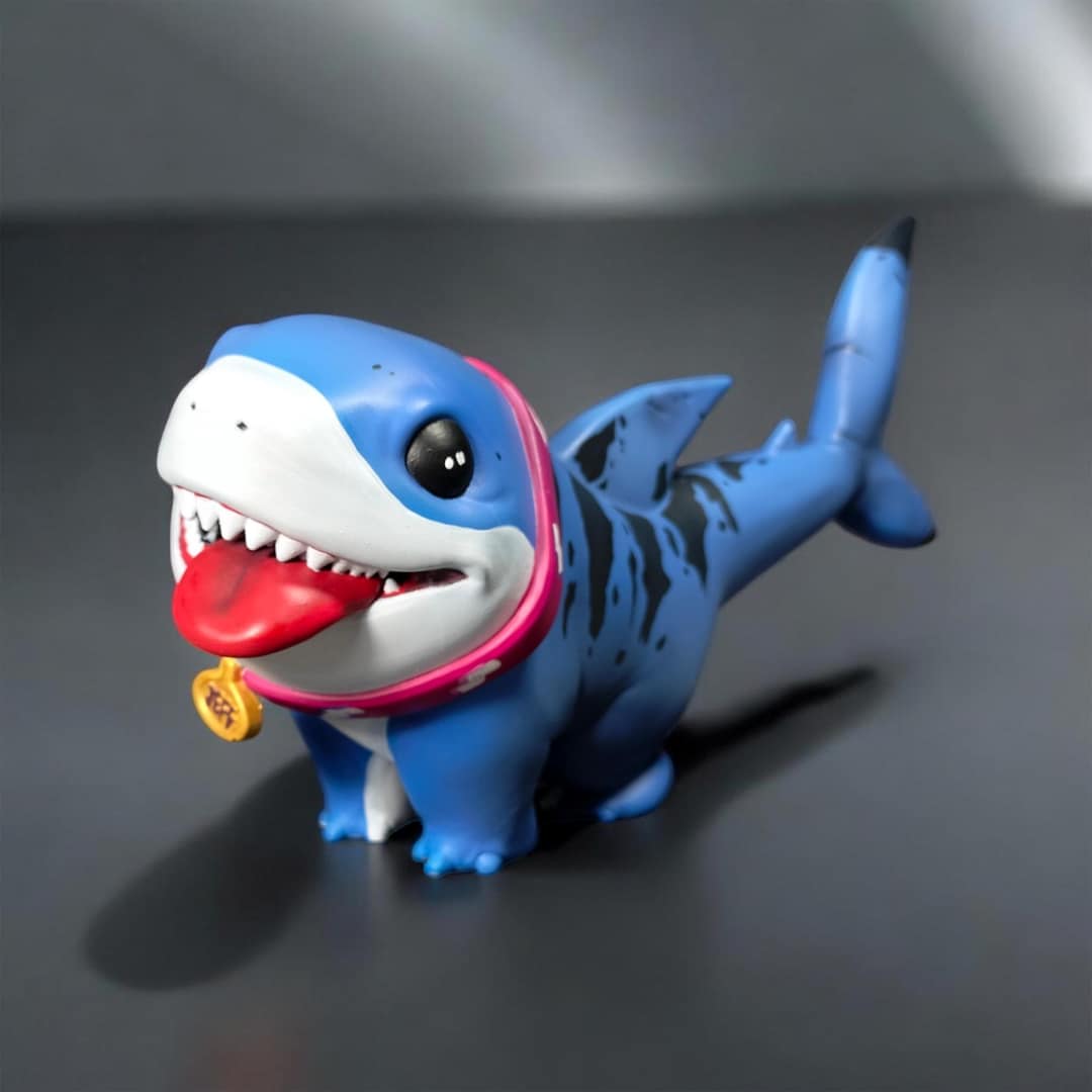 Jeff - the Land Shark - Painted Figure - 22/30/40 Cm - Resin - 3D ...