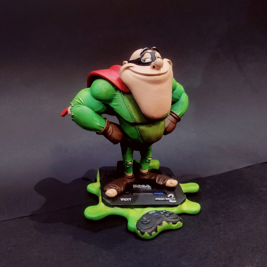 Boogerman Figure SEGA Video Game SNES Retro Game Fan Art - Etsy