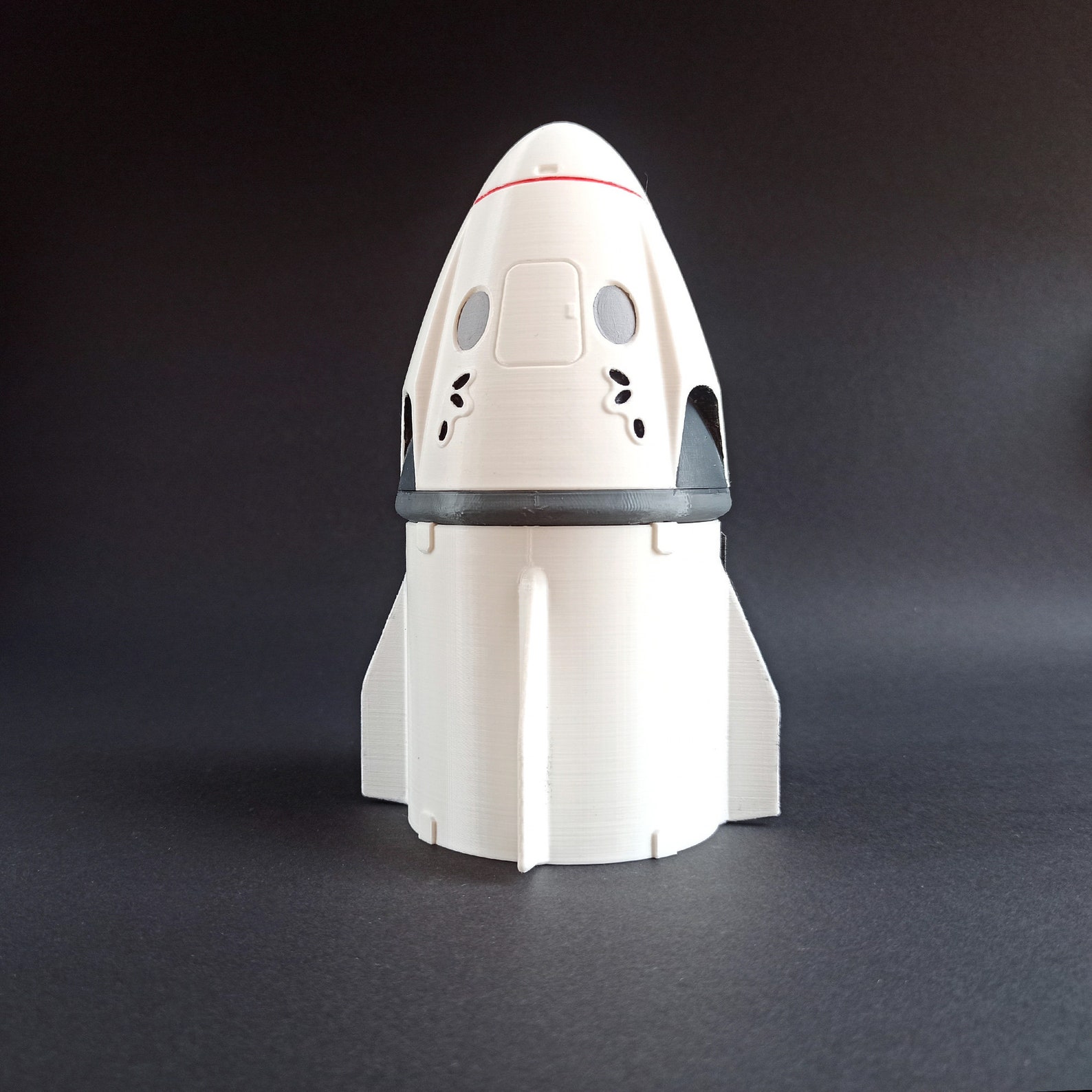 SpaceX Crew Dragon Capsule Magnetic Model Spacecraft 3D | Etsy