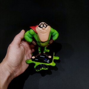 Boogerman Figure - SEGA - Video Game - SNES - Retro Game - Fan Art ...