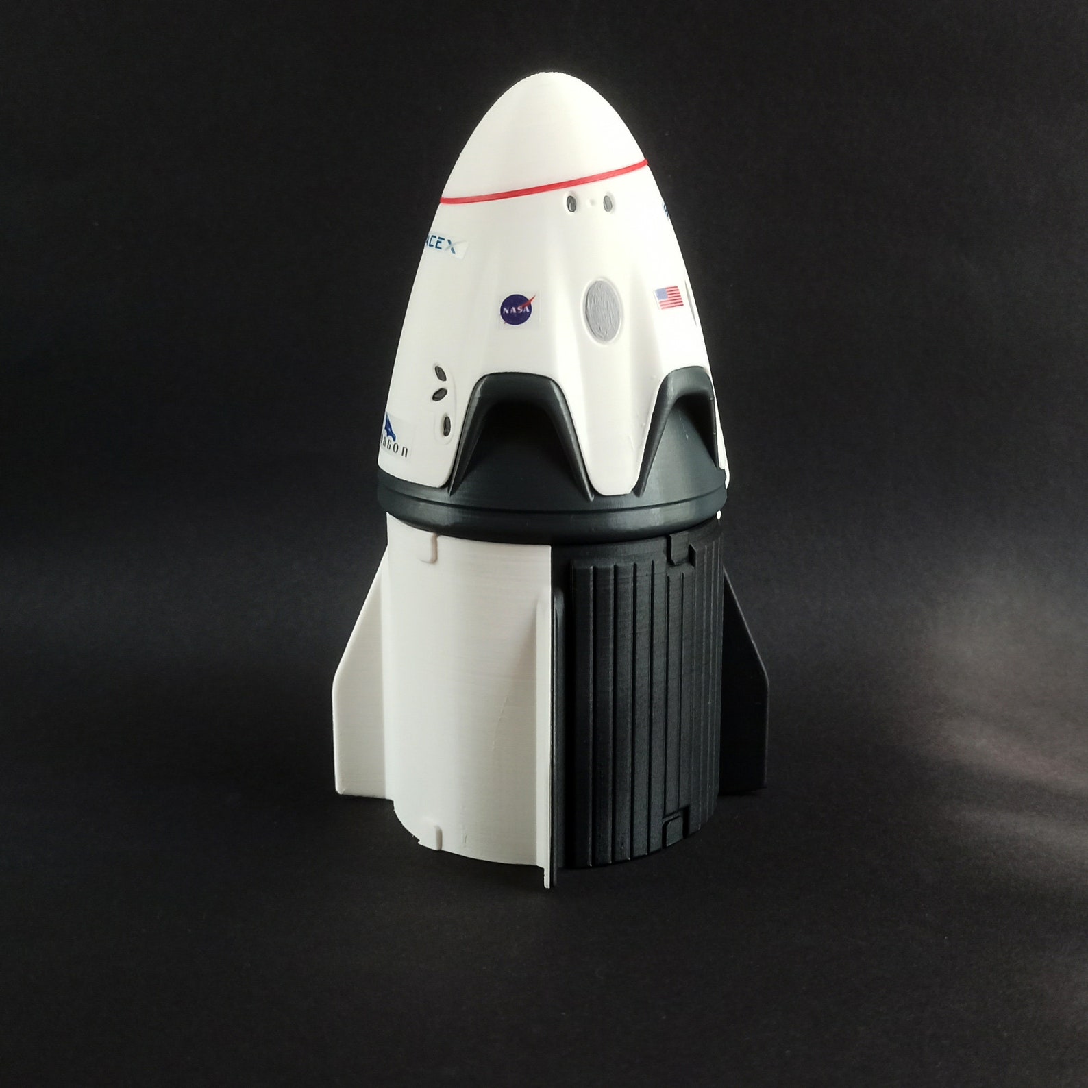Buy Spacex Crew Dragon Capsule Trunk Magnetic Model Spacecraft Online ...