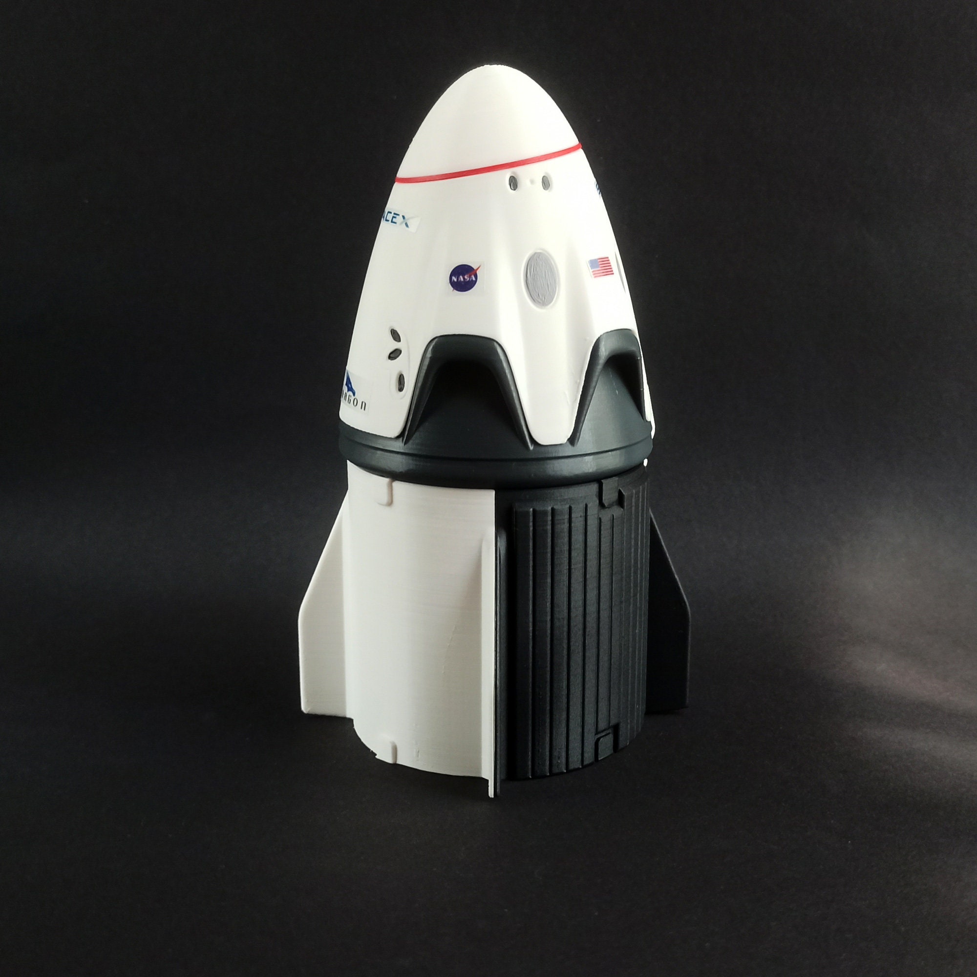Buy Spacex Crew Dragon Capsule Trunk Magnetic Model Spacecraft Online ...