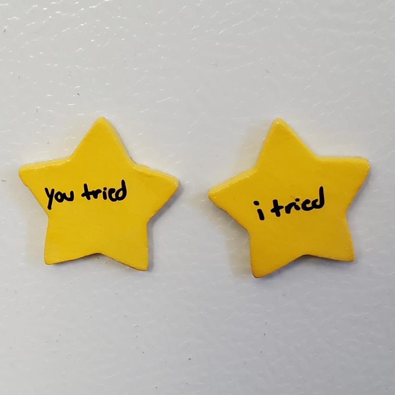 You Tried Star Sticker - Etsy