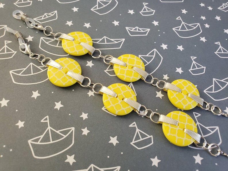 All Buttoned up | Glasses Chains | Buttons | Gold, Silver, and Gunmetal ...