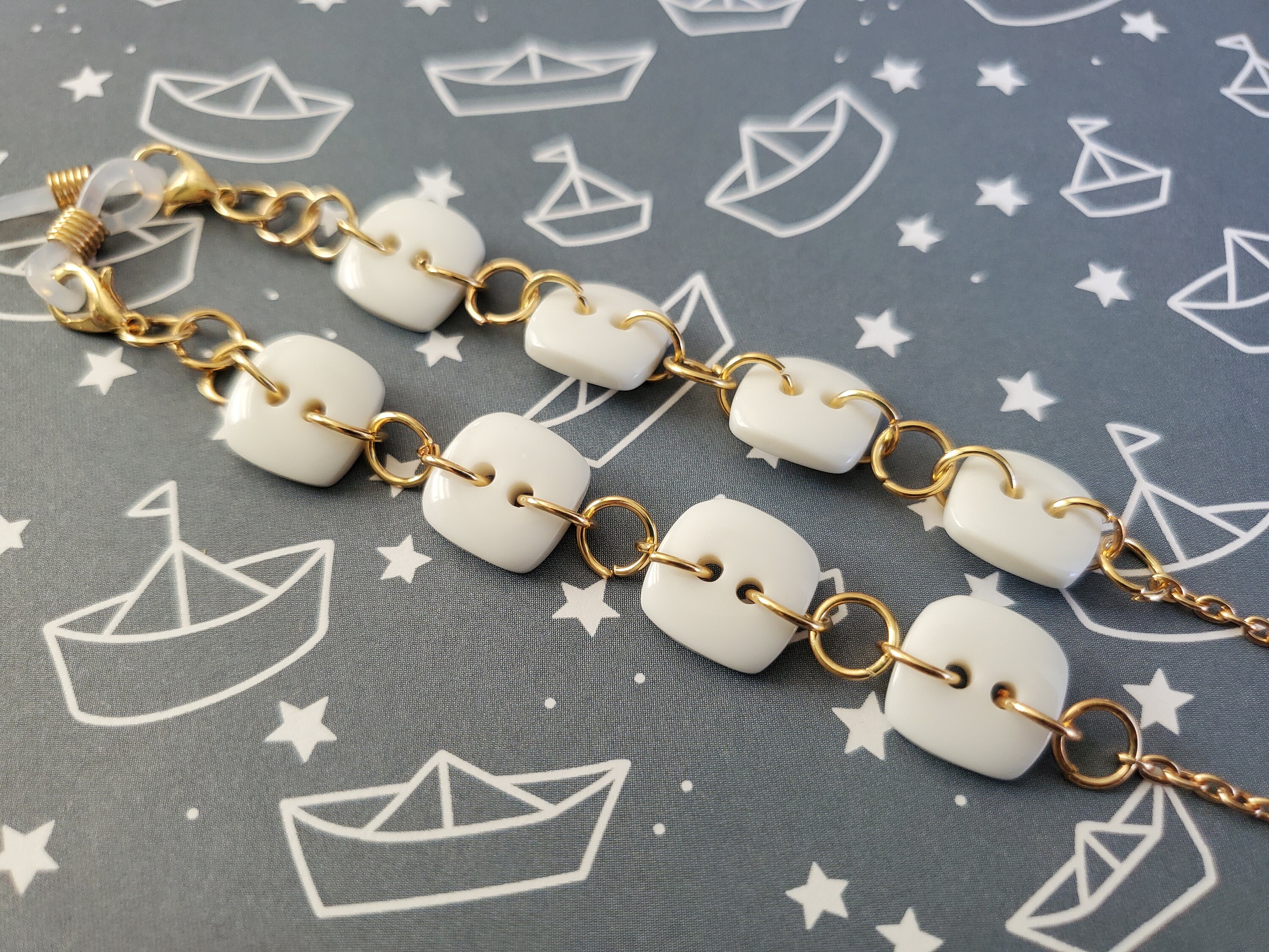 All Buttoned up | Glasses Chains | Buttons | Gold, Silver, and Gunmetal ...