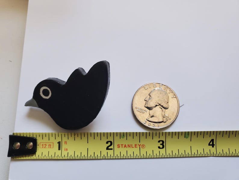 Crow Pins | Air Dry Clay - Etsy