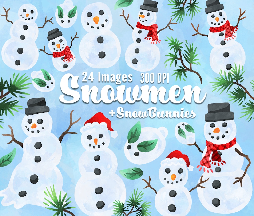 Snowman Clipart Christmas Clipart Winter Clipart Snowman Png Christmas ...