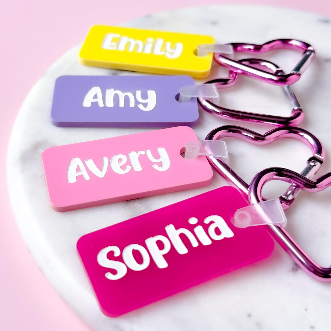 Back to School Accessories for Kids Name Tag Keychain Water Bottle Name ...