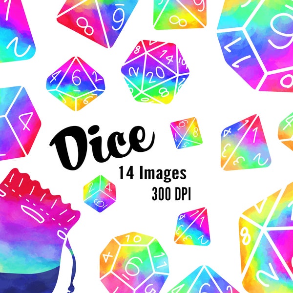 D20 Dice Clipart - Etsy