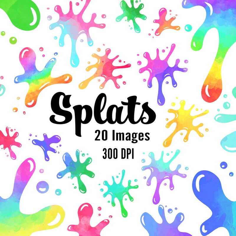 Paint Splats - Etsy