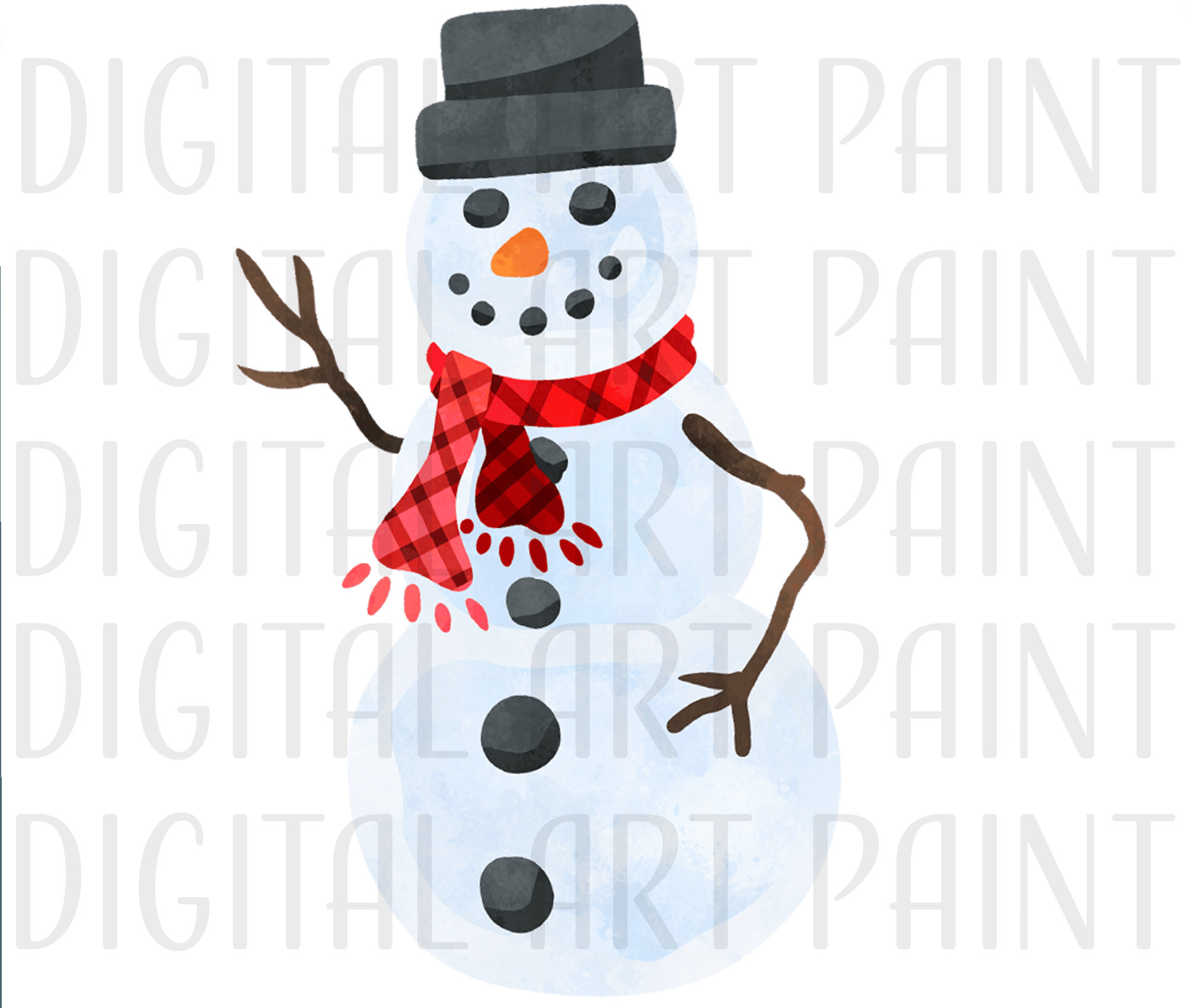 Snowman Clipart Christmas Clipart Winter Clipart Snowman - Etsy