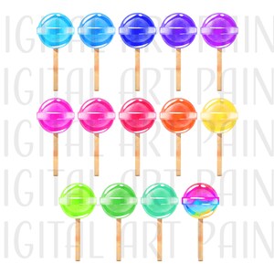 Lollipops Clipart Candy Clipart Lollipop PNG Candy PNG Rock Candy ...