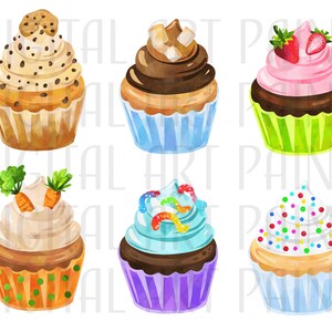 Cupcake Clipart Bakery Clipart Cupcake Clip Art Dessert Clipart Food ...