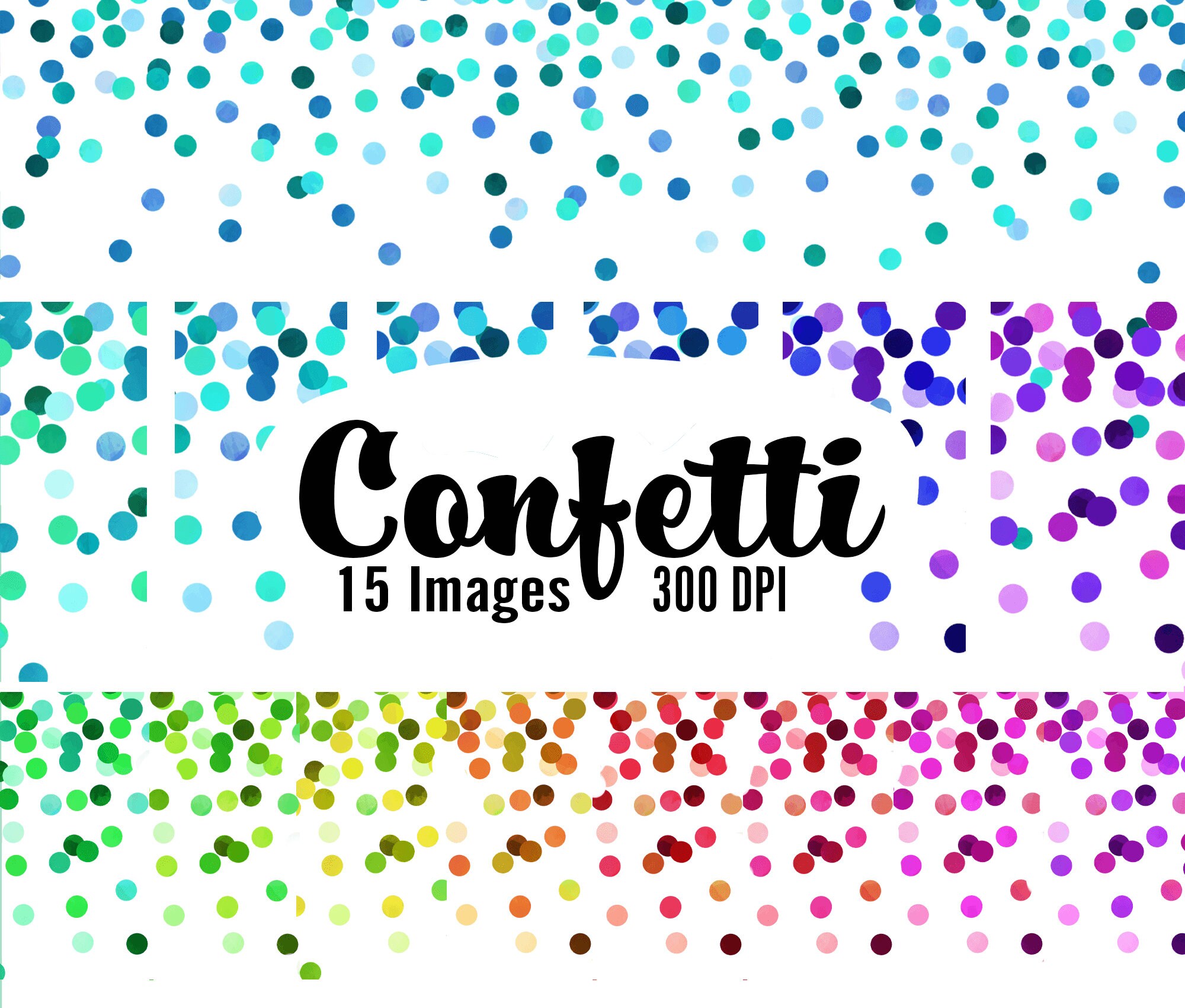 Confetti Border Clipart