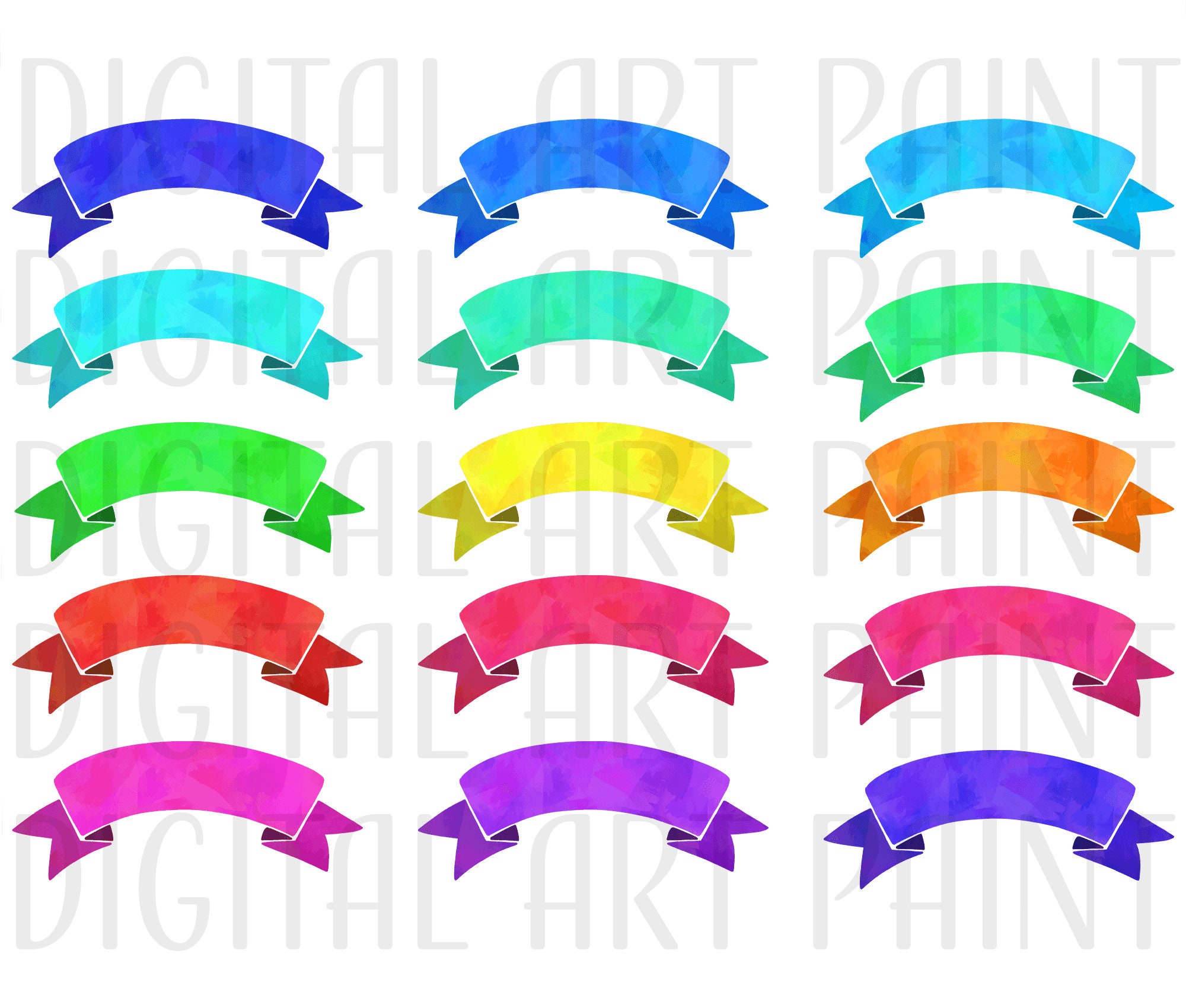 Banner Clipart Banner Clip Art Banners Clipart - Etsy