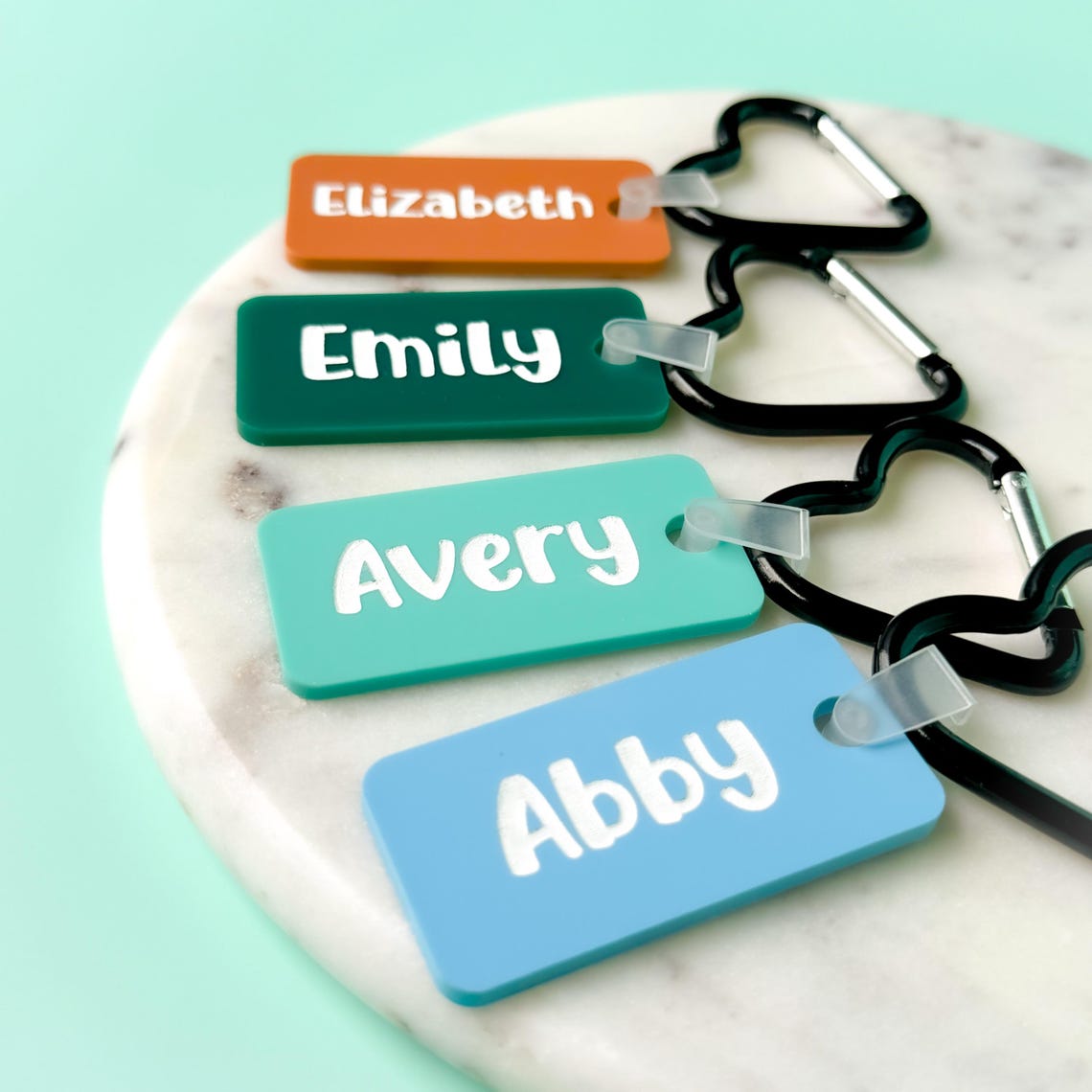 Back to School Accessories for Kids Name Tag Keychain Water Bottle Name ...