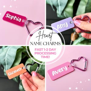 Back to School Accessories for Kids Name Tag Keychain Water Bottle Name ...