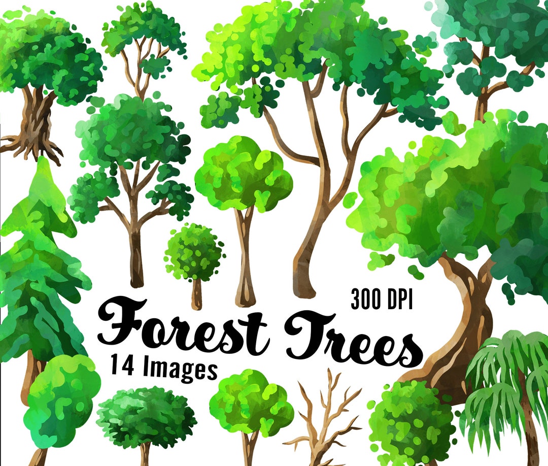 Tree Clipart Forest Clipart Pine Tree Clipart Tree Clip Art Trees ...