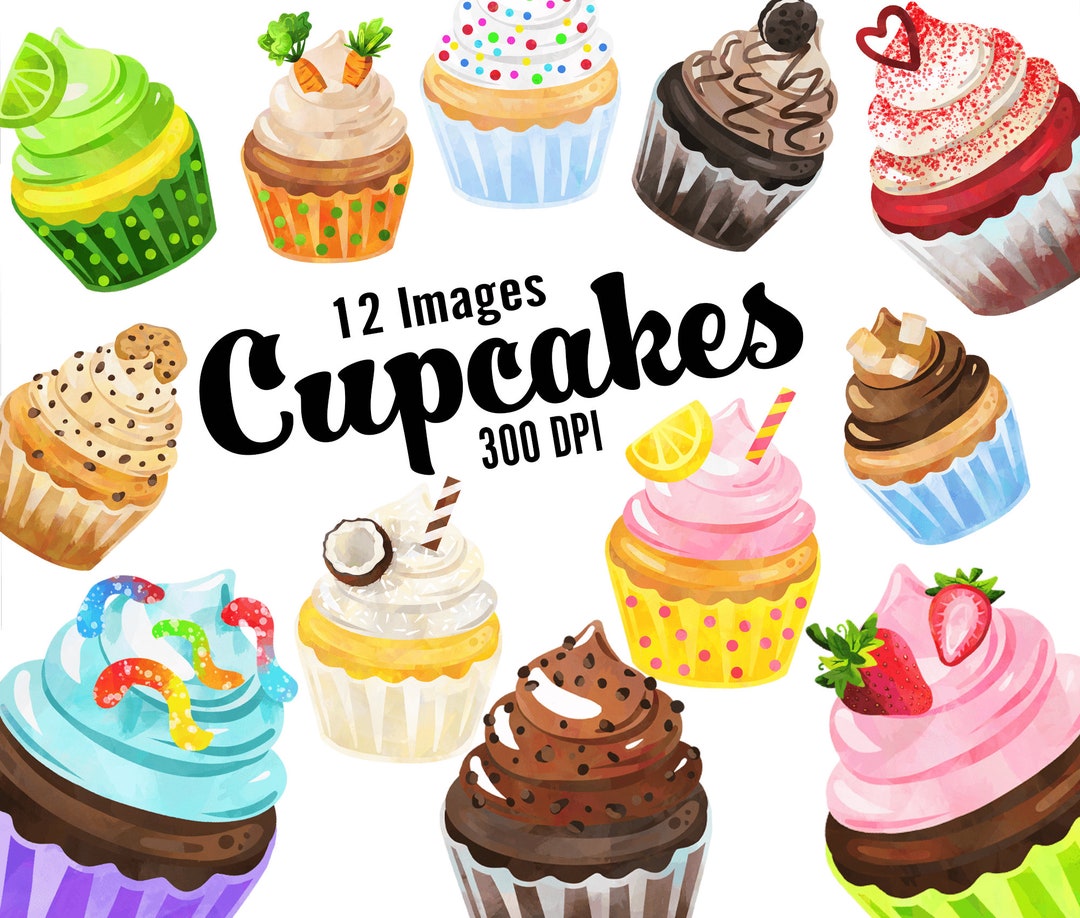 Cupcake Clipart Bakery Clipart Cupcake Clip Art Dessert Clipart Food ...