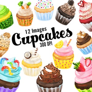 Cupcake Clipart Bakery Clipart Cupcake Clip Art Dessert Clipart Food ...