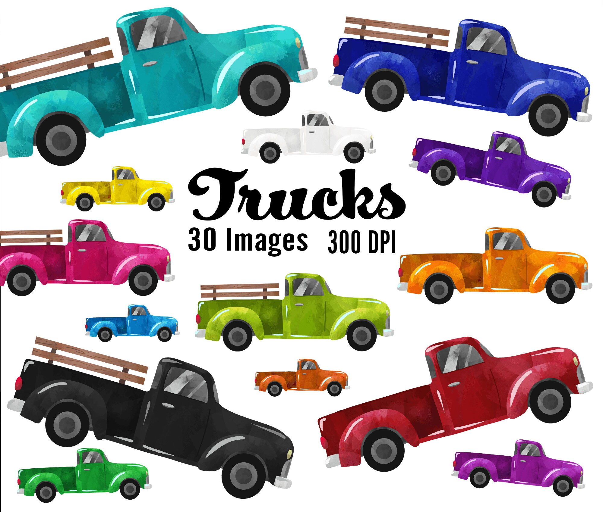 Truck Clipart Truck Png Digital Clipart Truck - Etsy
