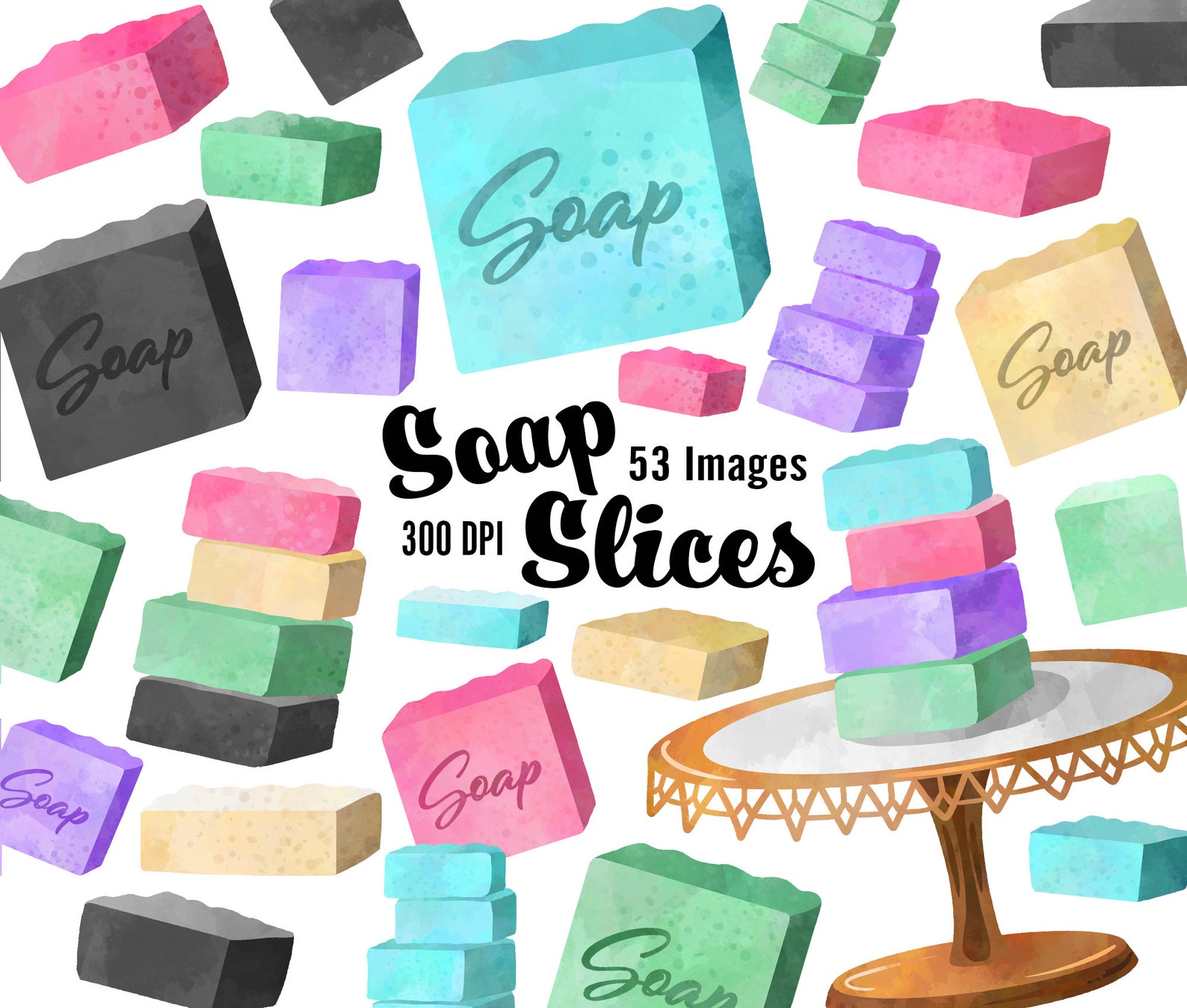 Soap Clipart Soaps Clipart Soap PNG Spa Clipart Bath - Etsy