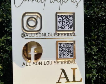 Acrylic Sign Qr Code - Etsy UK