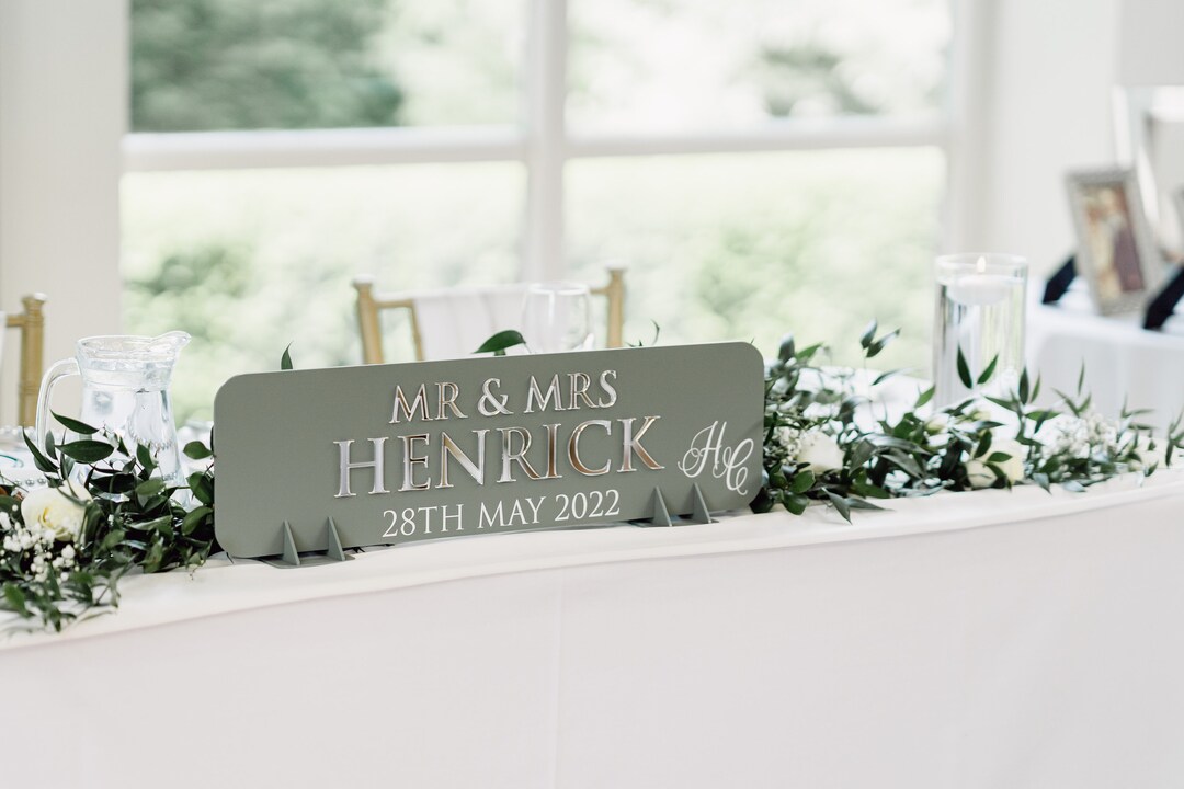 Top Table Sign Luxury Sign - Etsy