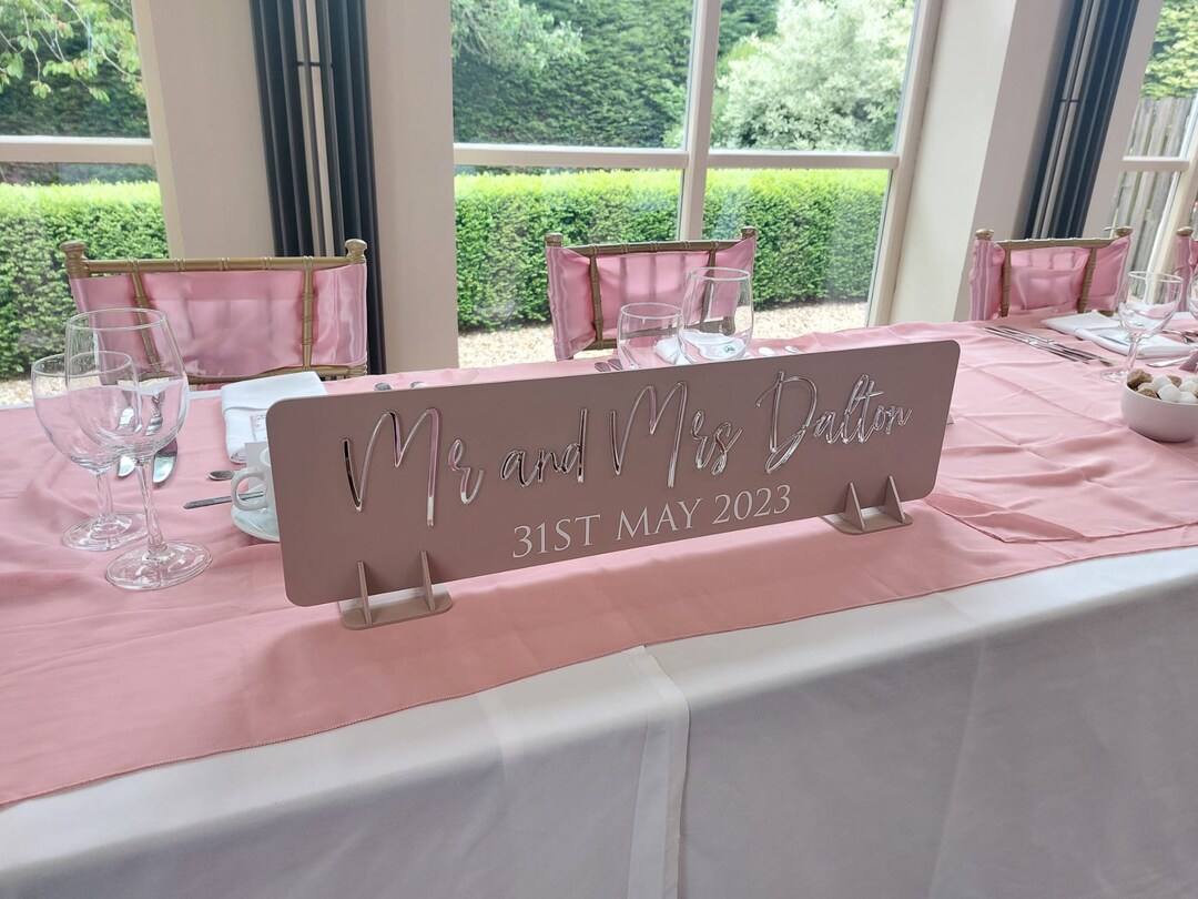 Wedding Top Table Sign - Etsy