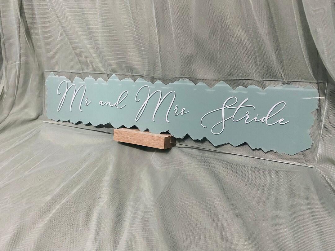 Mr and Mrs Top Table Sign - Etsy