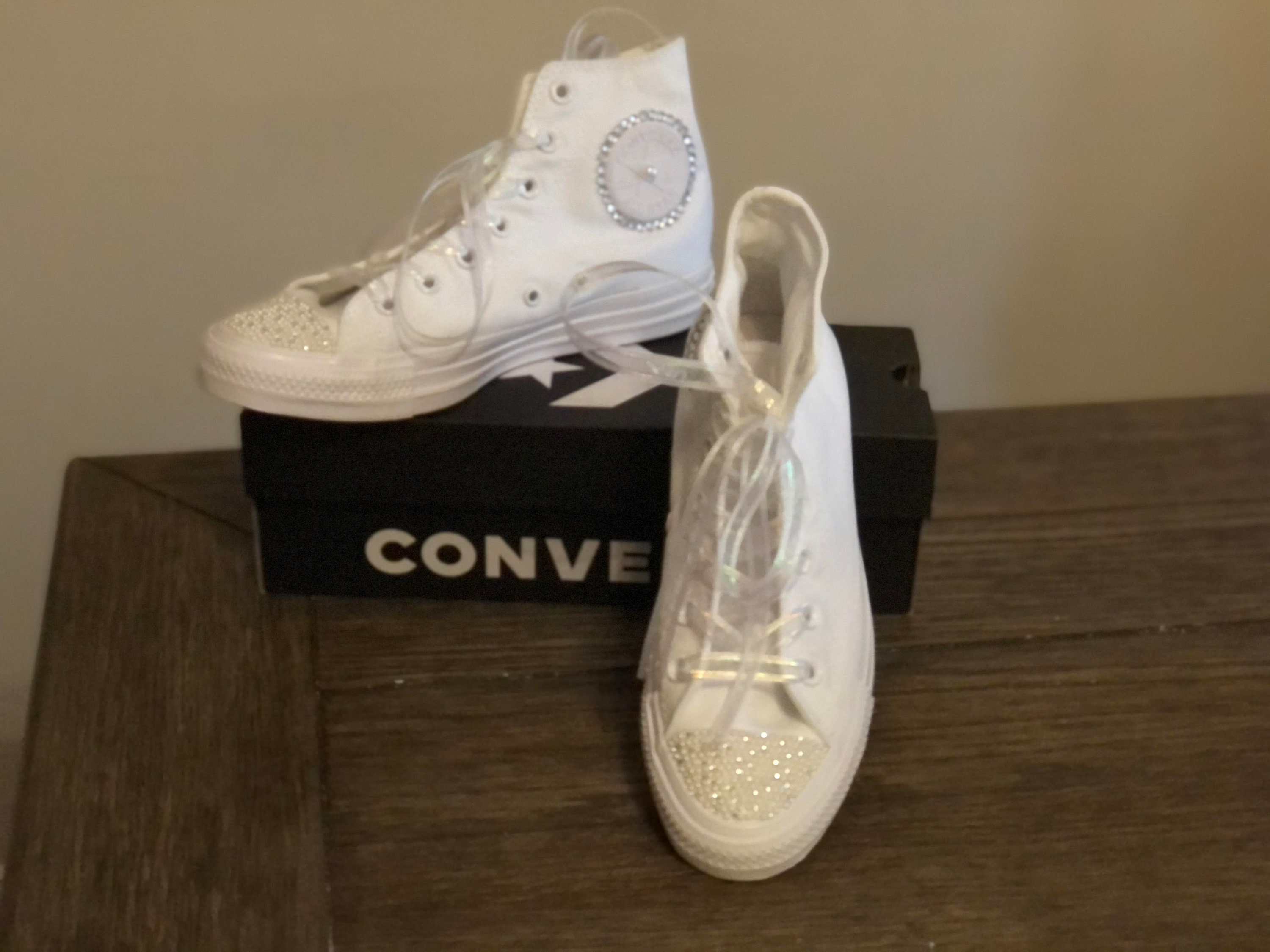 Fully Custom Made: Rhinestone and Embellished Sneakers (will Work With ...