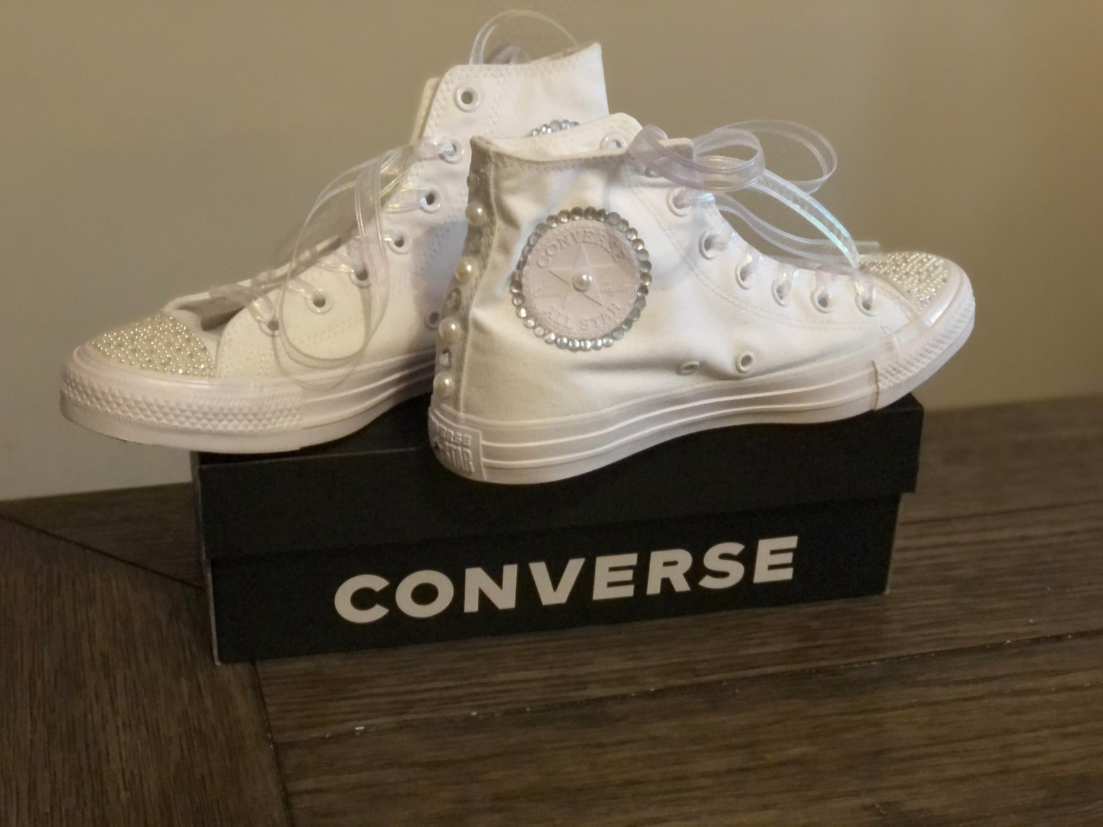 Fully Custom Made: Rhinestone and Embellished Sneakers (will Work With ...