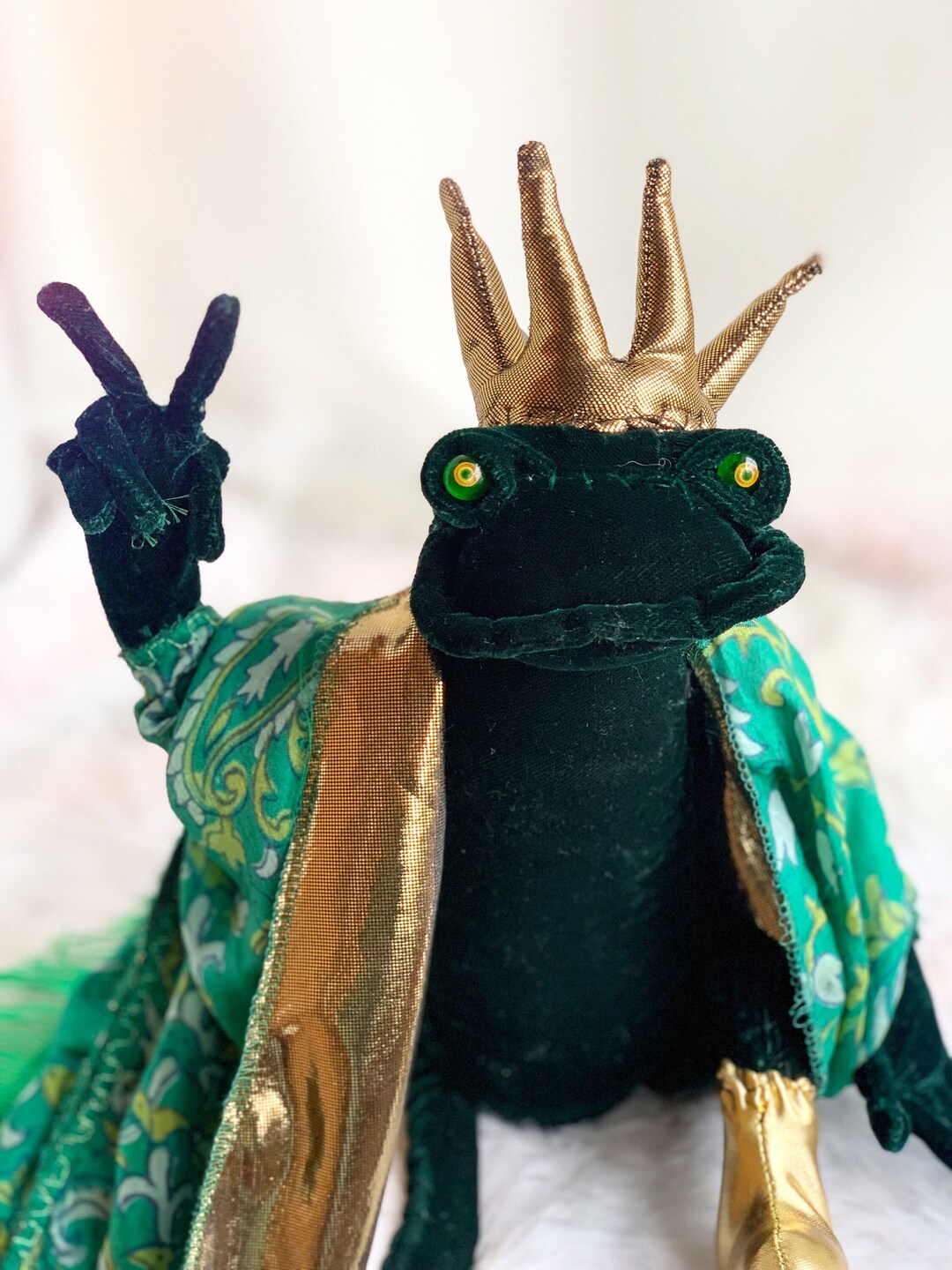 The Frog Prince Poseable Artdoll - Etsy