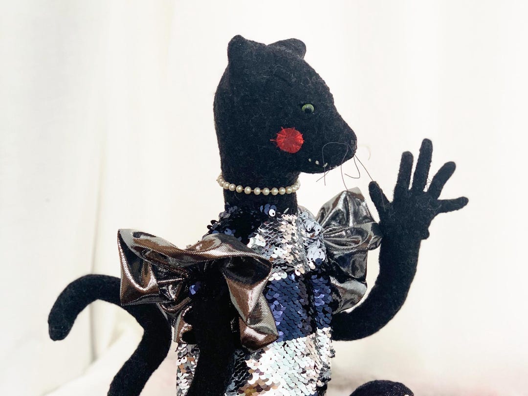 Nancy Cat Poseable Handmade Art Doll • One of a Kind • Creepy Cute ...