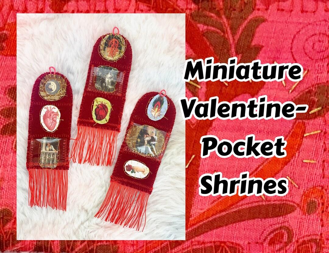 Miniature Valentine Pocket Shrines - Etsy