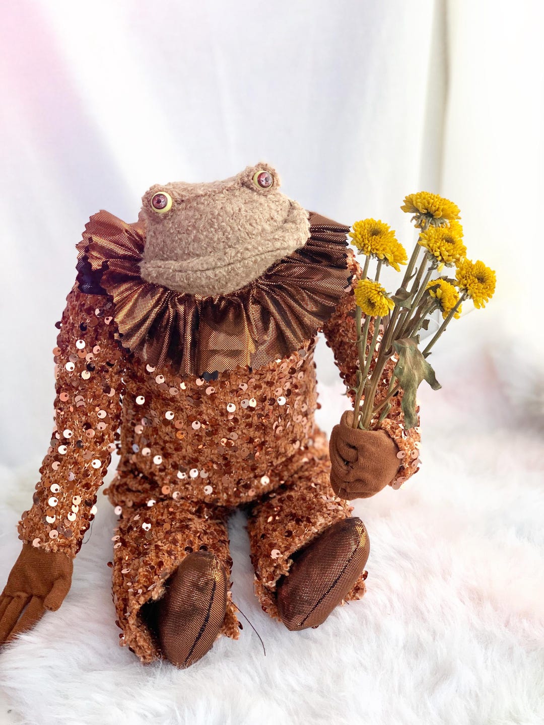 Orla Frog Poseable Handmade Art Doll • One of a Kind • Creepy Cute ...