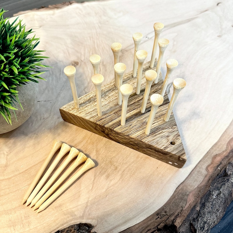 Hackberry Wood Peg Game: Triangle Puzzle Brain Teaser - Etsy