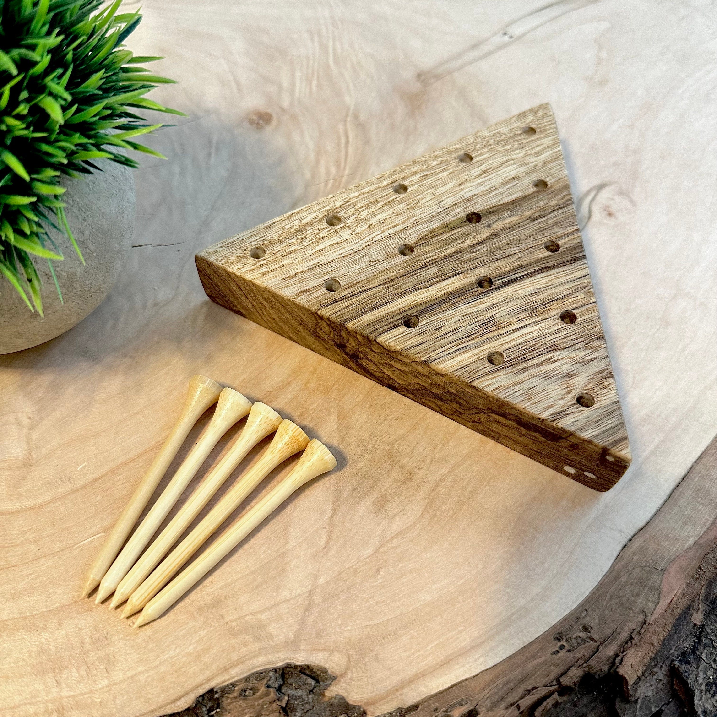 Hackberry Wood Peg Game: Triangle Puzzle Brain Teaser - Etsy