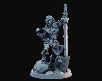 Female Orc Miniature - Etsy UK